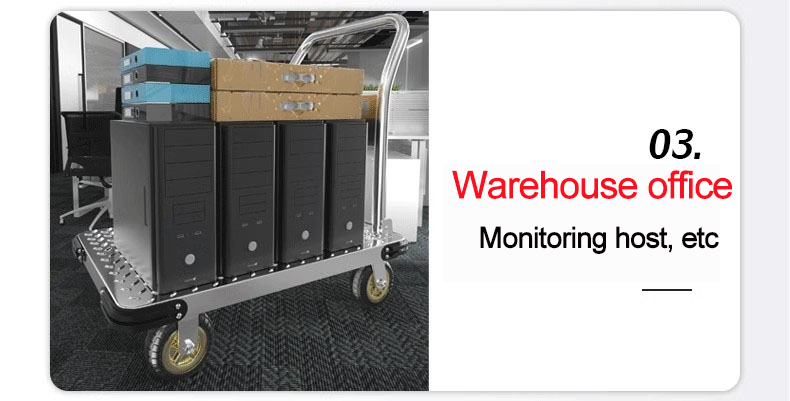 2000kg Heavy Duty Foldable trolley Hand Trucks Rubber Wheel Ultra Quiet ...