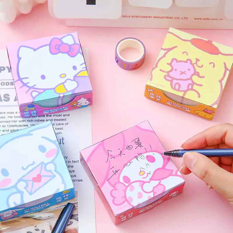 50pcs Sanrio Cartoon Post-it Note Sticker ins Hot Selling New Thick ...