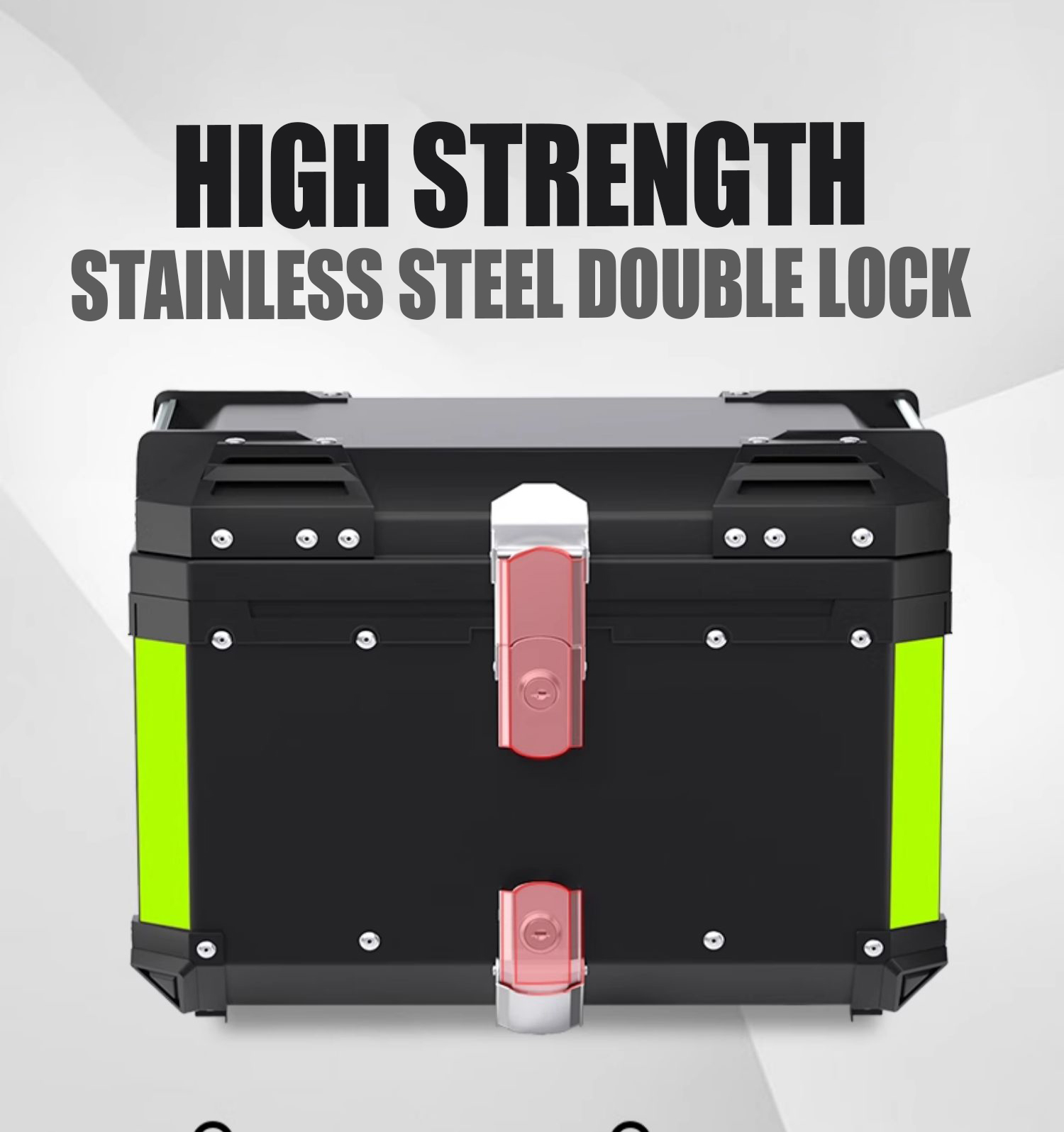 Universal Motorcycle Trunk 45L/55L - Large Capacity Alloy Helmet Box ...