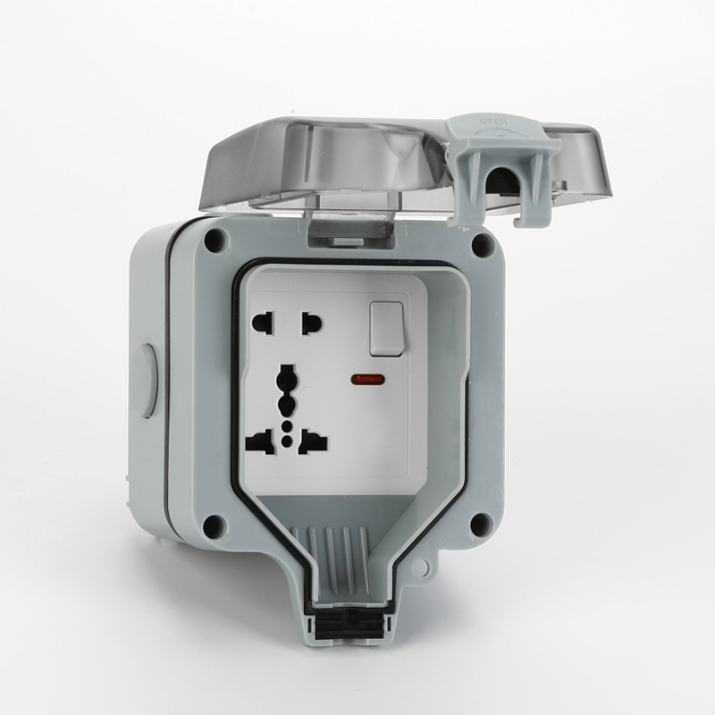 PL Waterproof Outdoor Wall Socket IP66 Outdoor Socket Waterproof ...
