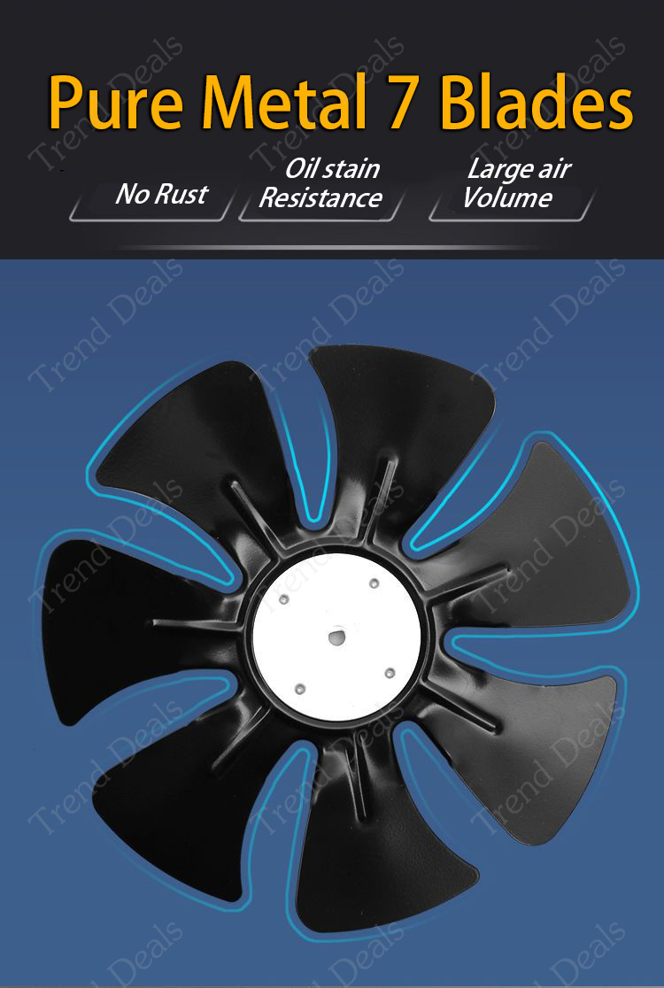 COD 7 Fan blades Exhaust Fan 10/12/14/16 inch all-metal ventilation fan ...