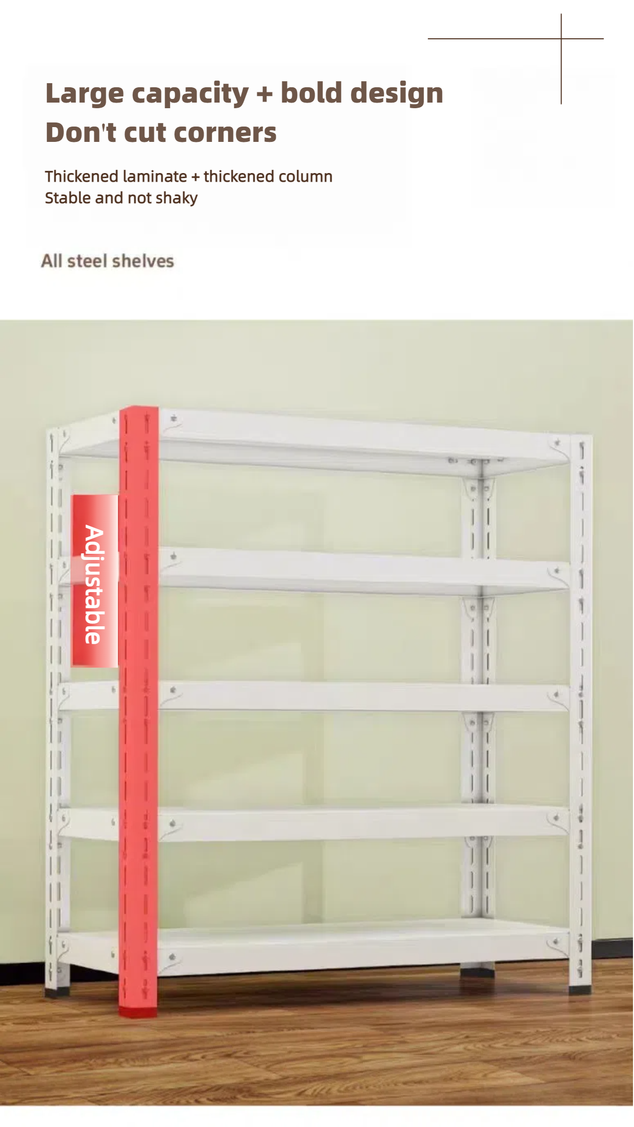 【100% Metal】6layer Metal Rack Steel Rack Goods Storage Shelf Heavy Duty ...