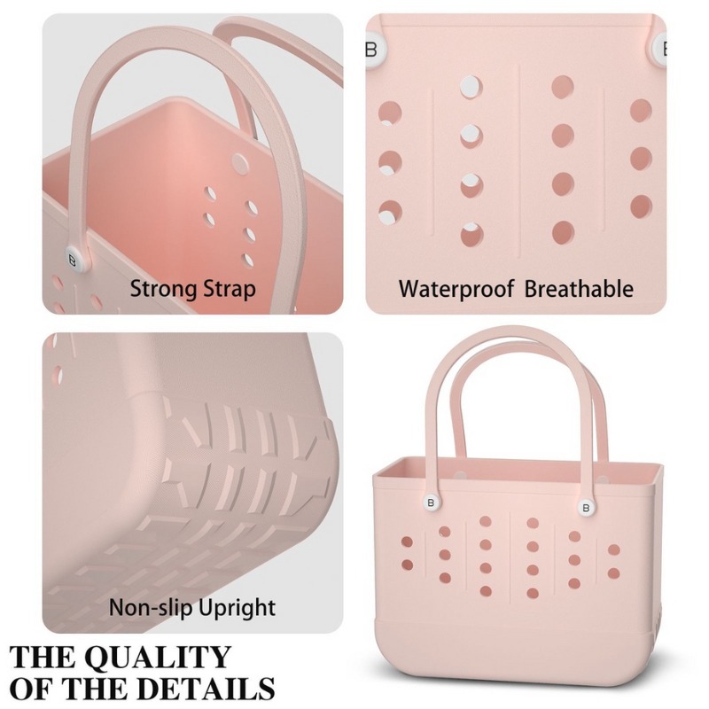 Waterproof EVA Rubber Tote Beach Bags Women's Advanced Handbags Large Tote Bags beach bag ...