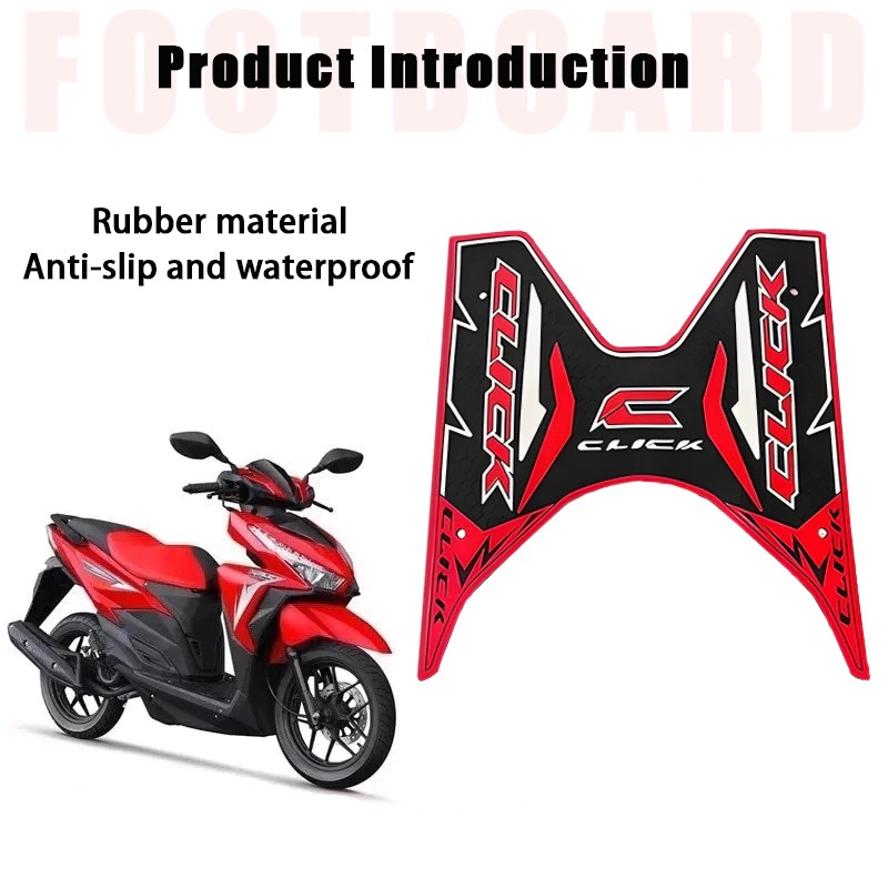 HONDA CLICK 125i /150i Footboard Rubber Matting With Bolts For CLICK V1 ...
