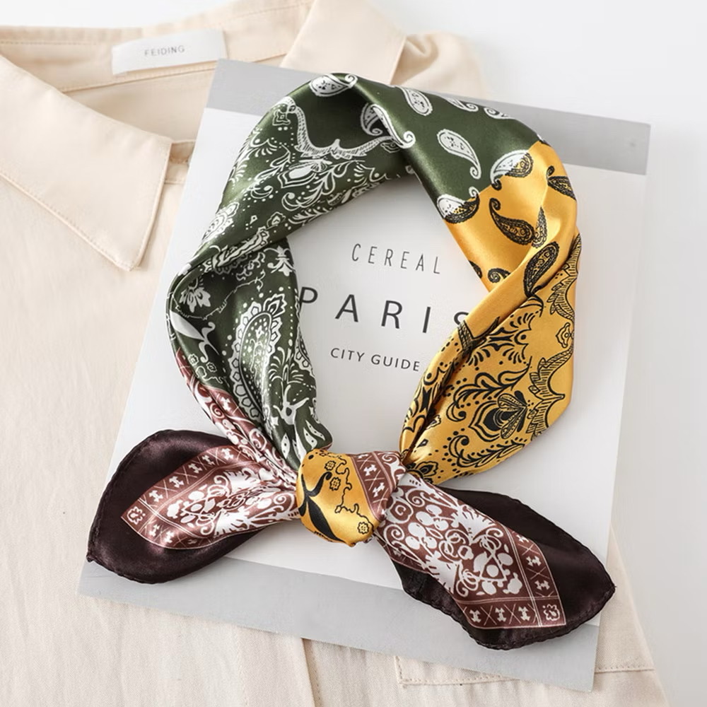 Retro small scarf Professional scarf SML-02 Decorative binding 60*60 ...