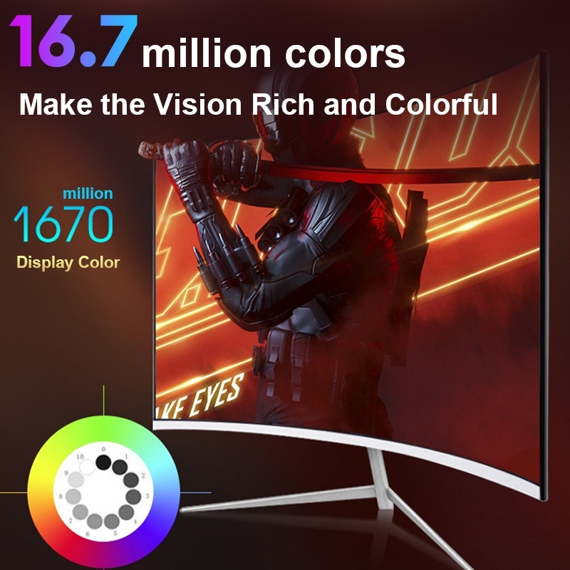 Expose Gaming Monitor curved 27 Inch Monitor 144HZ PC Monitor 24 Inch ...