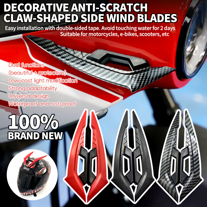Motorcycle Winglet Universal Motorbike Scooter Wings Wind Knife Body ...
