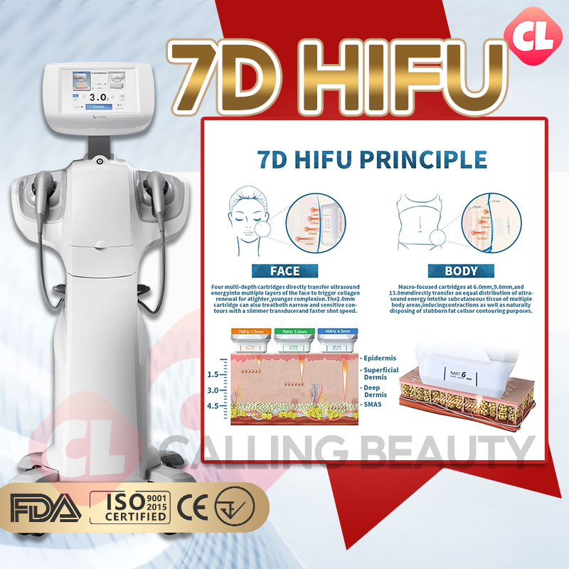 7D hifu machine facial machine ultrasound exilis machine exilift rf ...