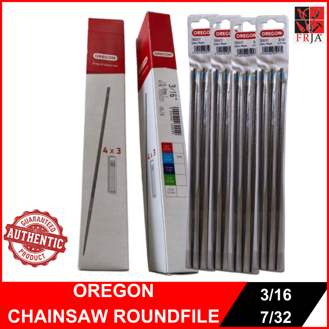 3PCS/1PACK OREGON/STIHL ROUND FILE/KIKIL 3/16 & 7/32 CHAINSAW SHARPENER ...