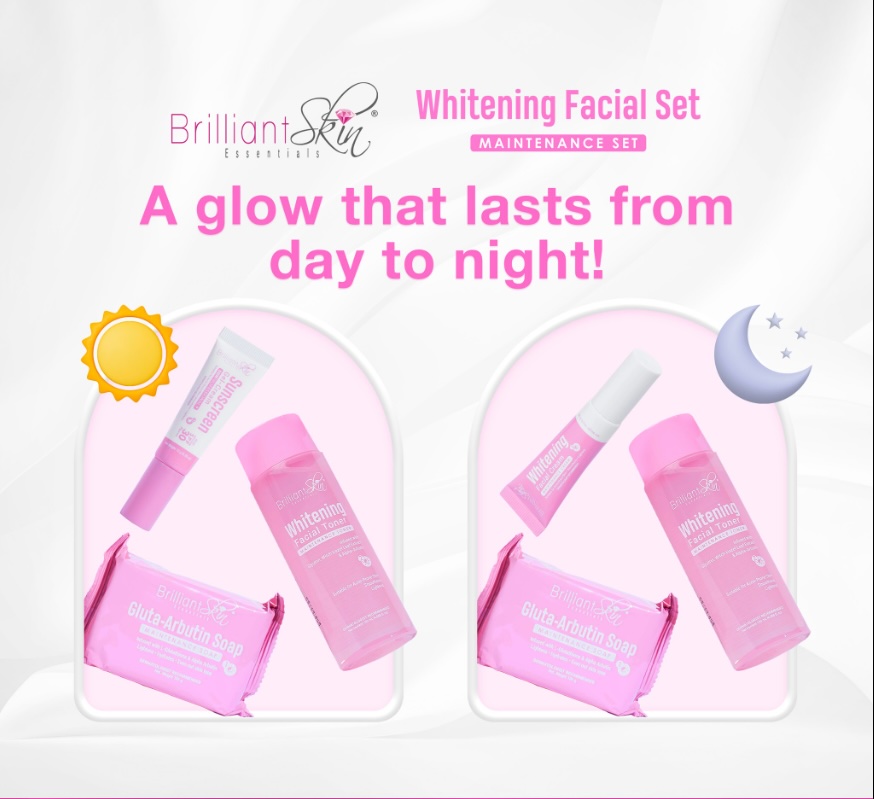BRILLIANT Whitening Facial Set Maintenance Set | Shopee Philippines