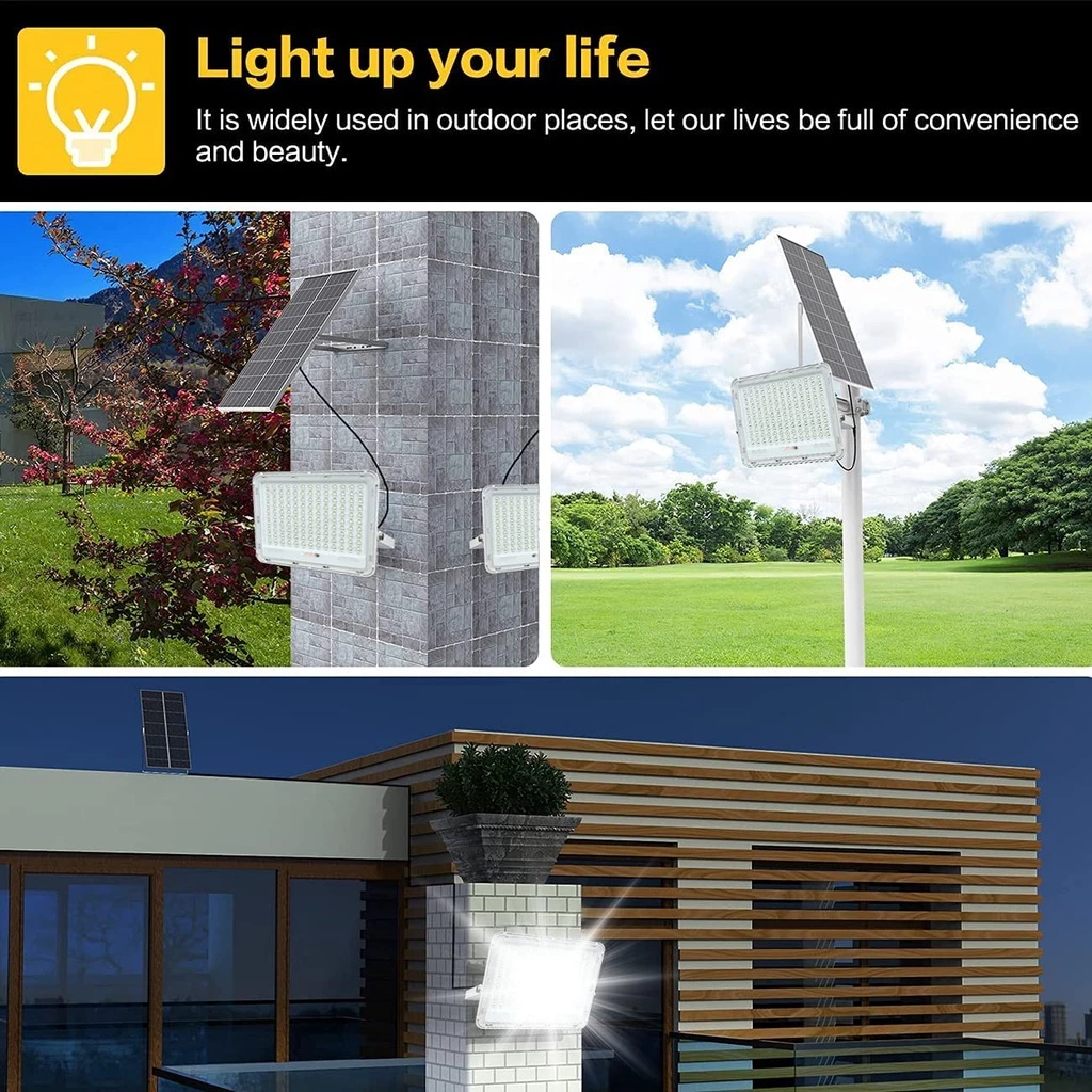 OOKAS Ultra Mini-Led Solar Light Outdoor Waterproof Solar Flood Light ...