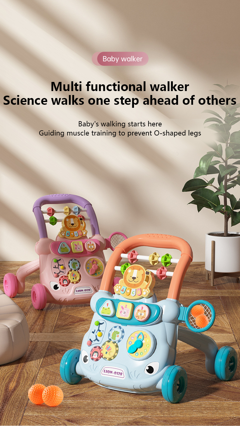 Musical Push Walker for Baby Stroller Toys 5 in 1 Multifunctional Baby ...