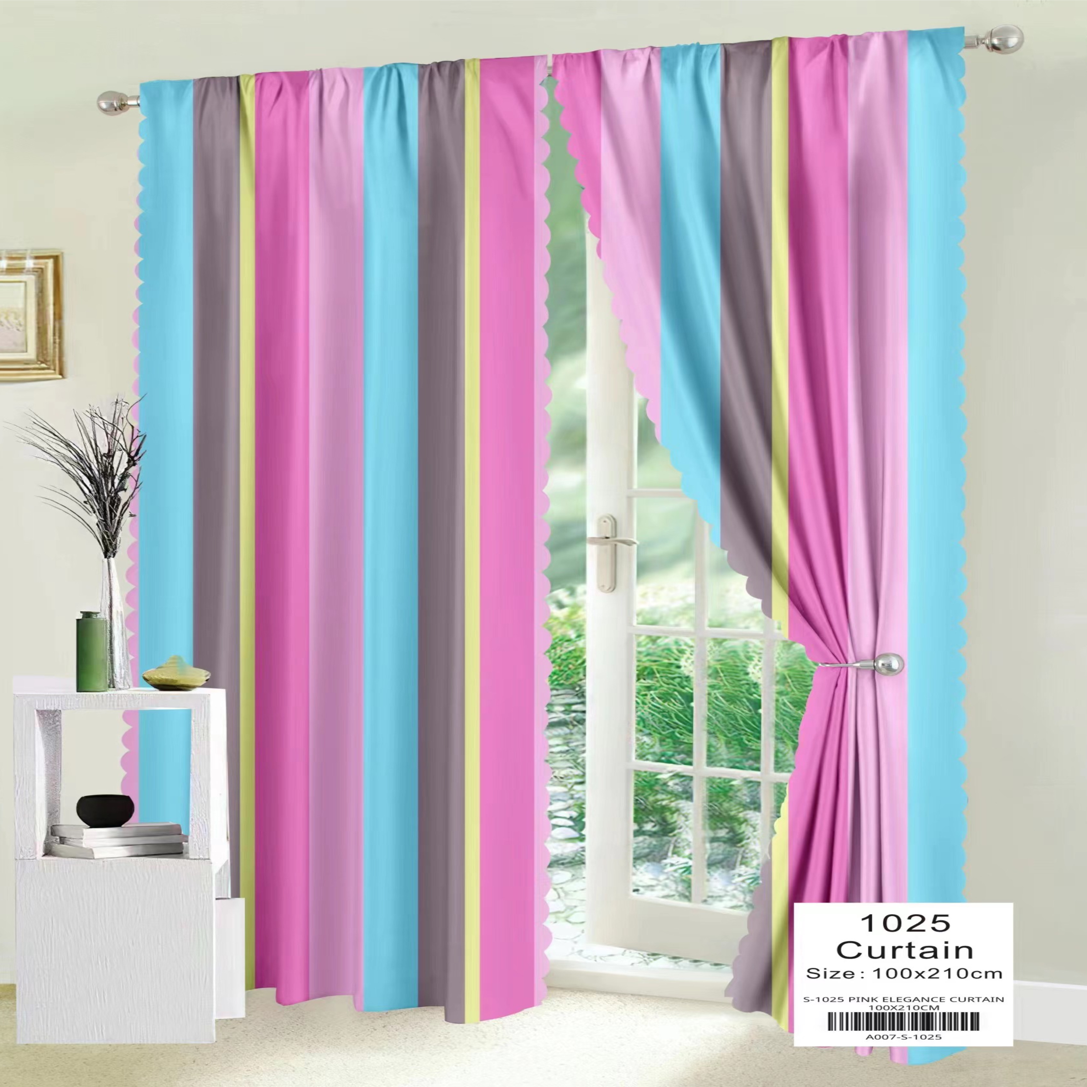 New Design 100x210CM Curtain For Window Kurtina Door Curtain Room ...