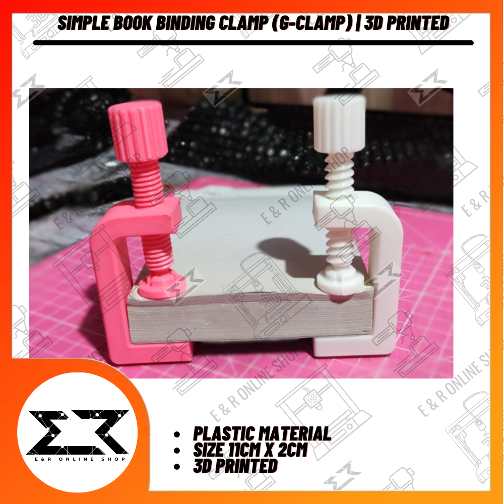Simple Book Binding Clamp (G-CLAMP | C-CLAMP) - 1PC | 3D Printed ...