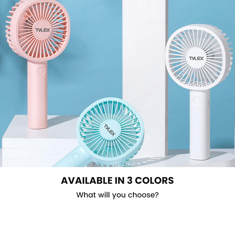 Tylex XM61 Handheld Mini Fan Rechargeable Strong Wind 1200mAh Battery ...