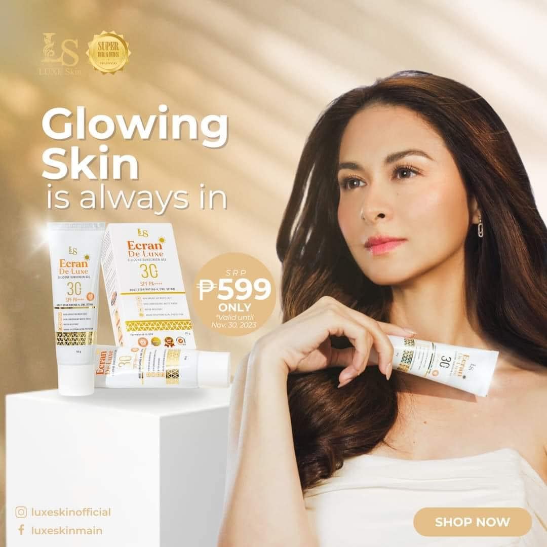 Luxe Skin Ecran De Luxe Sunscreen Gel 50g By Marian Rivera & Anna ...