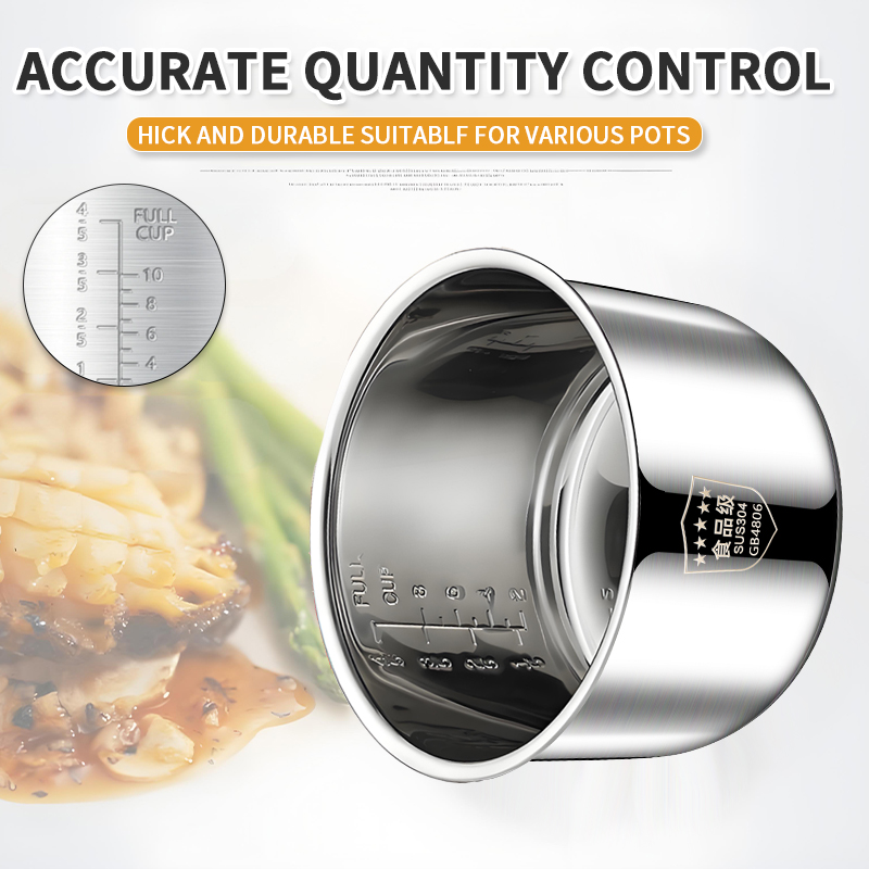 304 stainless steel universal food grade rice cooker with uncoated ...