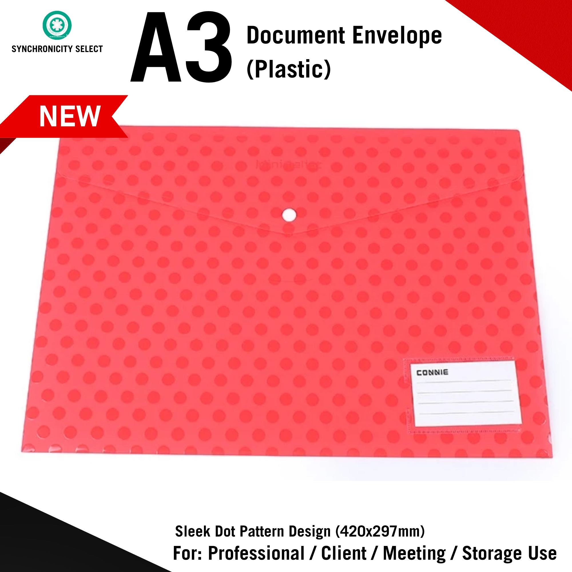 A3 Plastic Utility Envelope - Client Document Drawing File Project ...