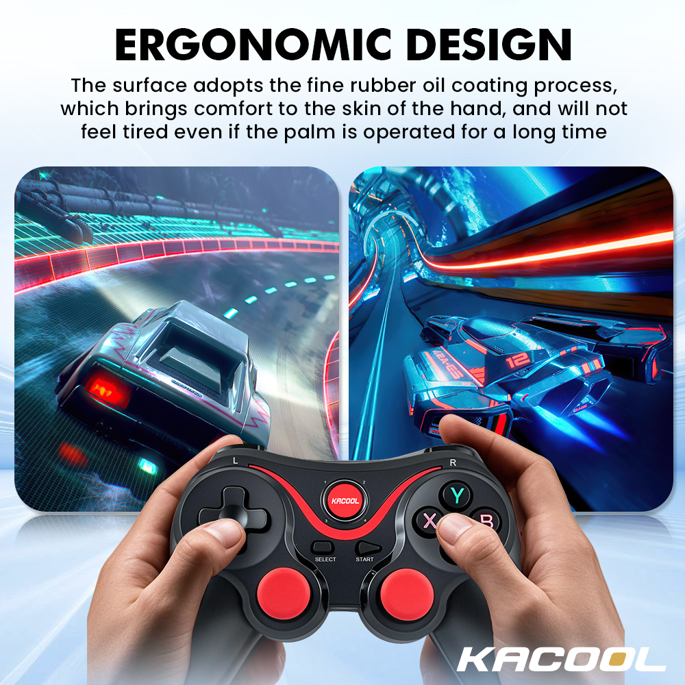 Kacool T3 wireless Bluetooth gamepad game pad controller with phone ...