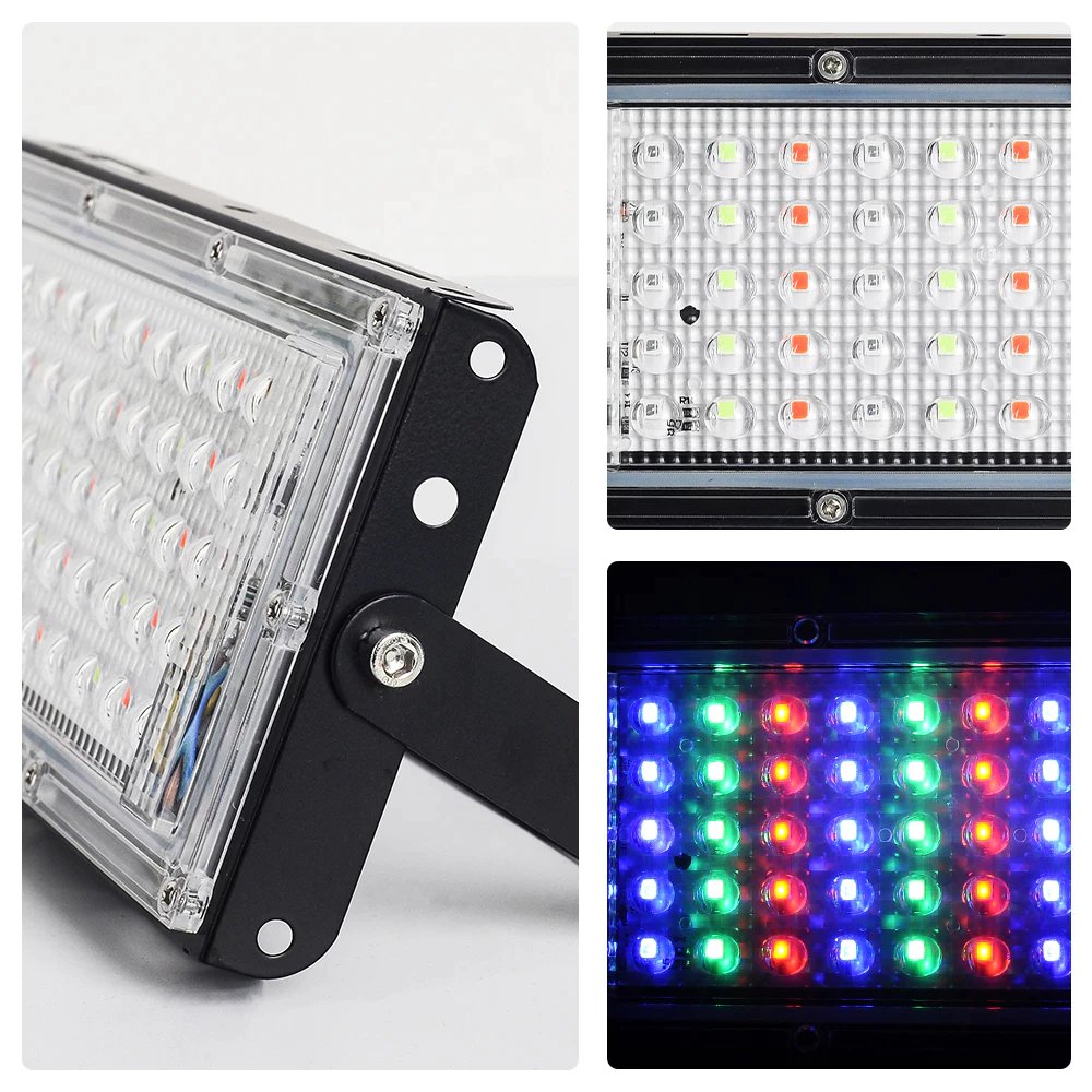 Gold Star LED Flood Light Spotlight 220V 50W Outdoor Street Lamp ...