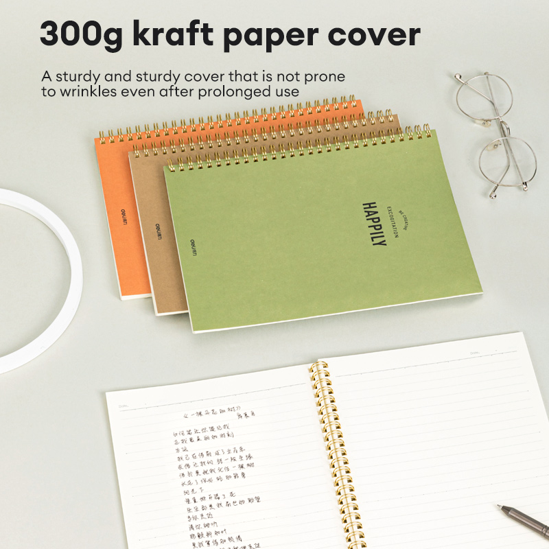 Deli 5PCS Thick A5 Spiral Notebook 60 Sheets Student Line Hardbound ...