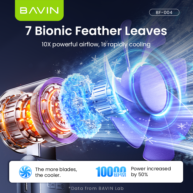 BAVIN BF004 Foldable Mini Turbo Refrigeration Cooling Portable Handheld ...