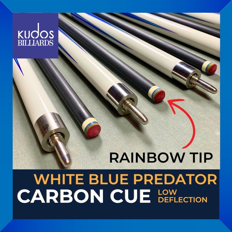 Kudos Billiards Carbon Cue Stick White Blue Predator Tako | Shopee ...