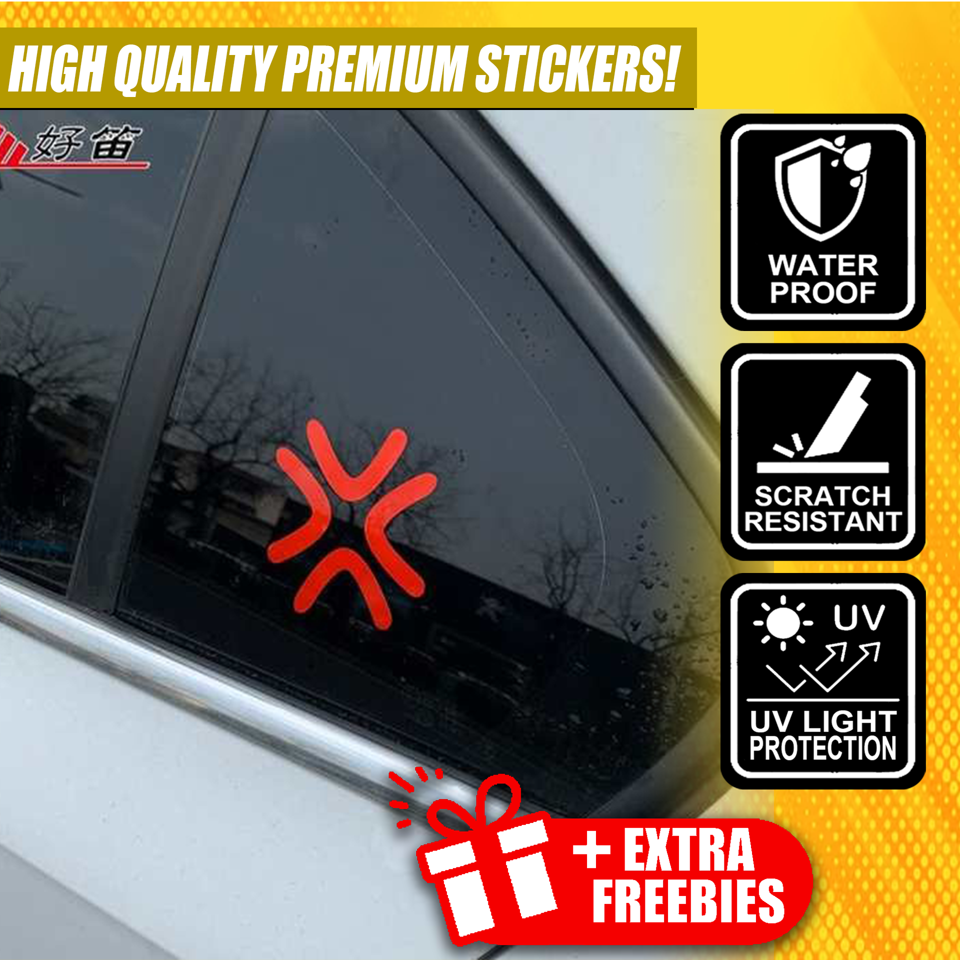 Angry Anime Mark Sticker for Motorcycle Stickers Waterproof Motor ...