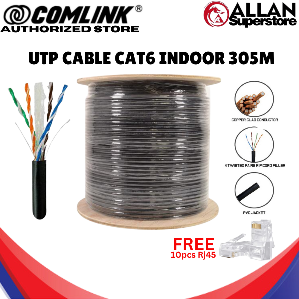 Allan | COMLINK | SYP CAT6 Quality Outdoor UTP Ethernet LAN Cable 305m ...