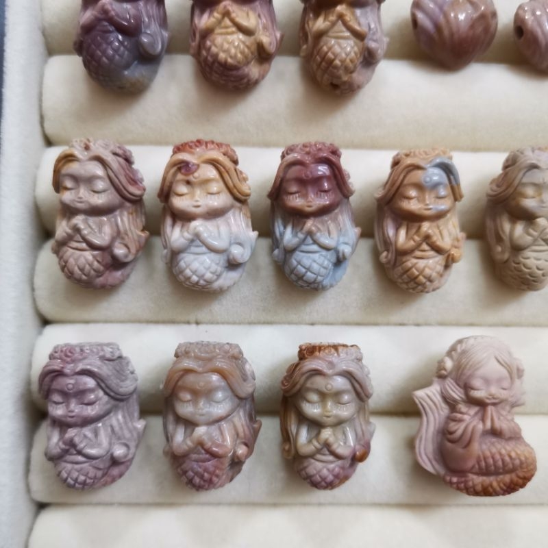 Alashan Agate Mermaid Clam Shell Charms | Shopee Philippines