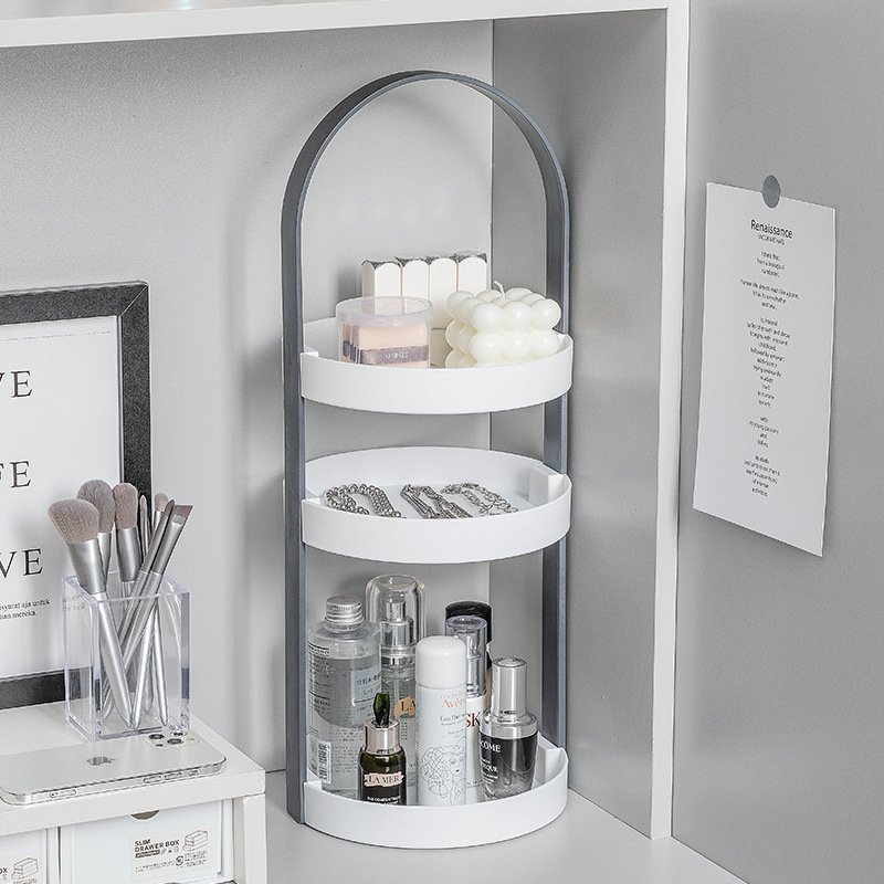 Modern Minimalist 3-Tier Storage Rack for Cosmetics Desktop Storage ...