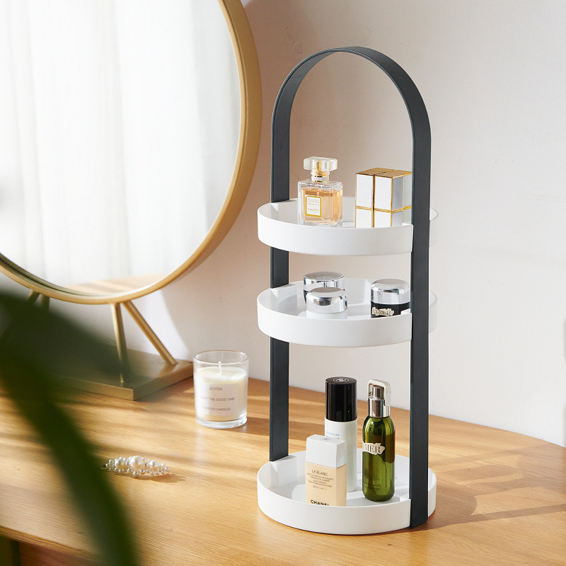 Modern Minimalist 3-Tier Storage Rack for Cosmetics Desktop Storage ...