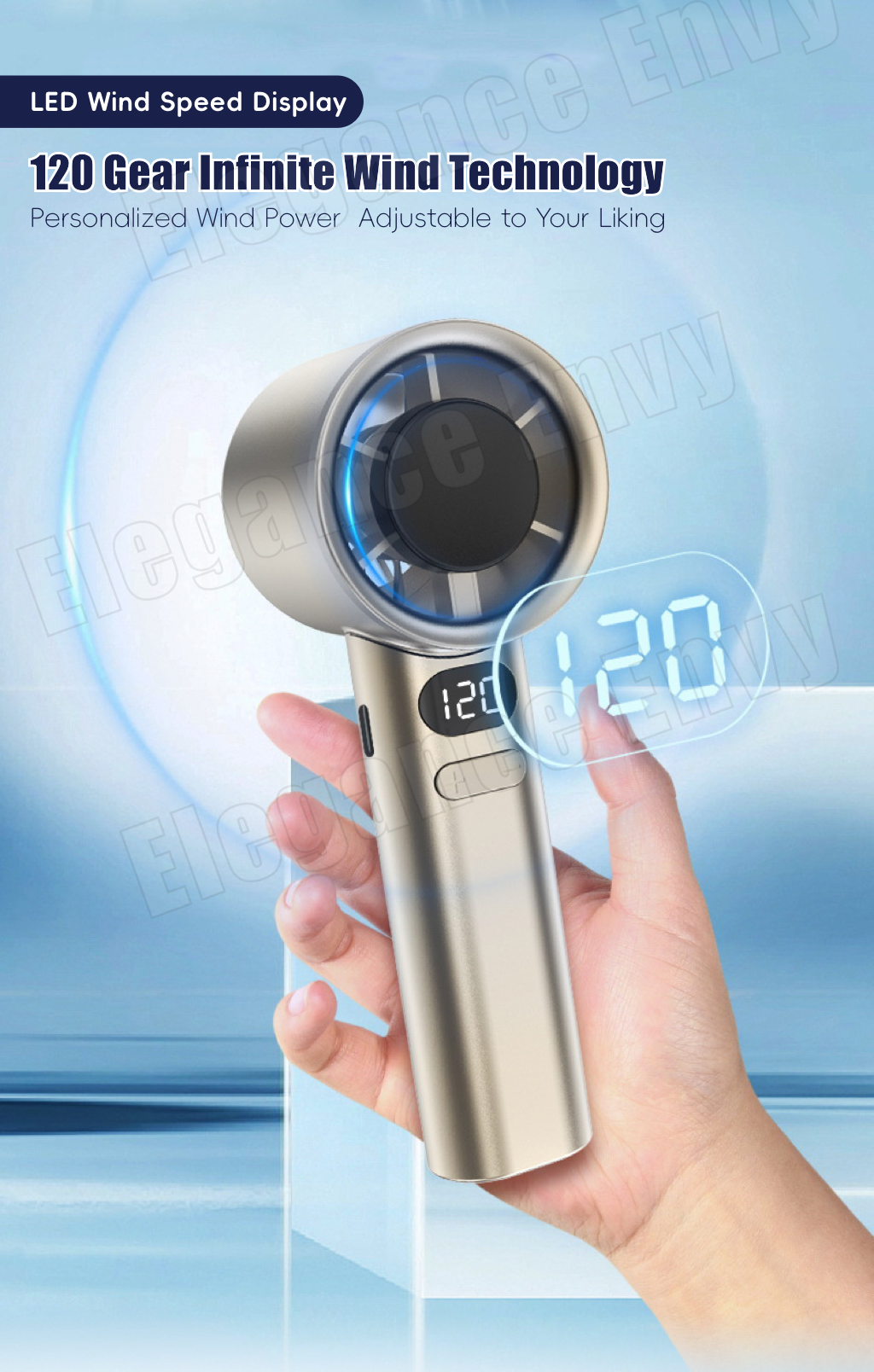 M11 Mini Turbo Fan 120-Speed Powerful Wind Summer Must-Have PortableFan ...