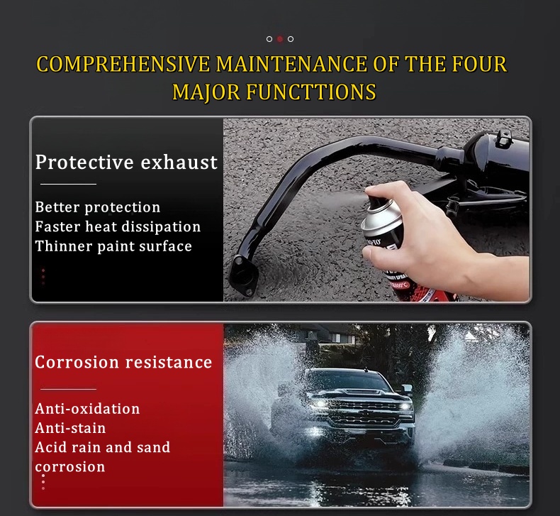 【620ml】1200°C high temp spray paint hi temp spray paint Anti fouling ...