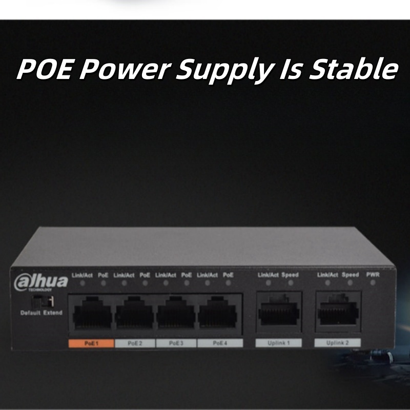 Dahua 4-Port/8-Port/16-Port/24-Port PoE switch (Hi-PoE) 10/100Mbps Fast ...