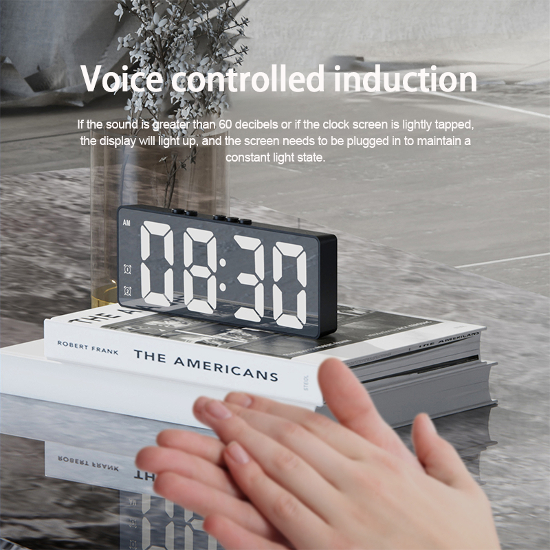 Alarm Clock Plastic LED Digital Night Light Thermometer Temperature ...