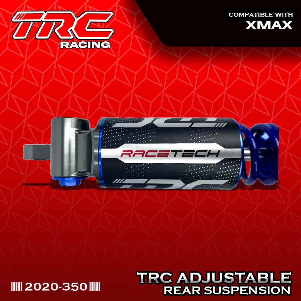 TRC Racing RACETECH-SERIES FULLY ADJUSTABLE 350MM REAR SHOCK SUSPENSION FOR XMAX 2020-350 ...