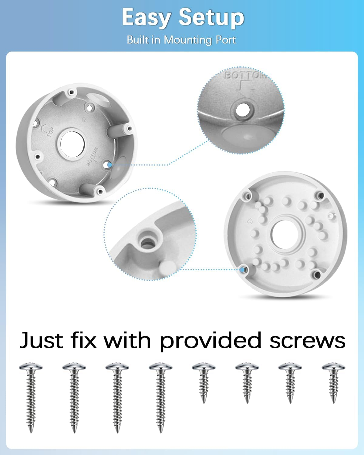 LLAN Dome Camera Junction Box Security Camera Bracket CCTV IP ...