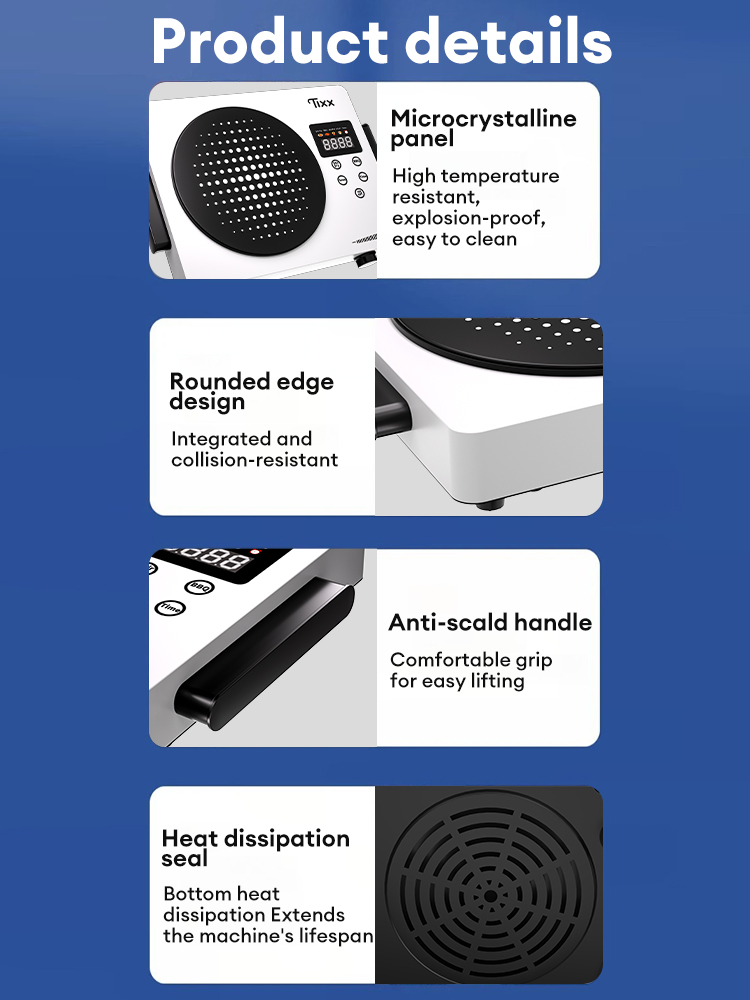 Tixx Electric Ceramic Stove Infrared Induction Cooker Heater Burner ...