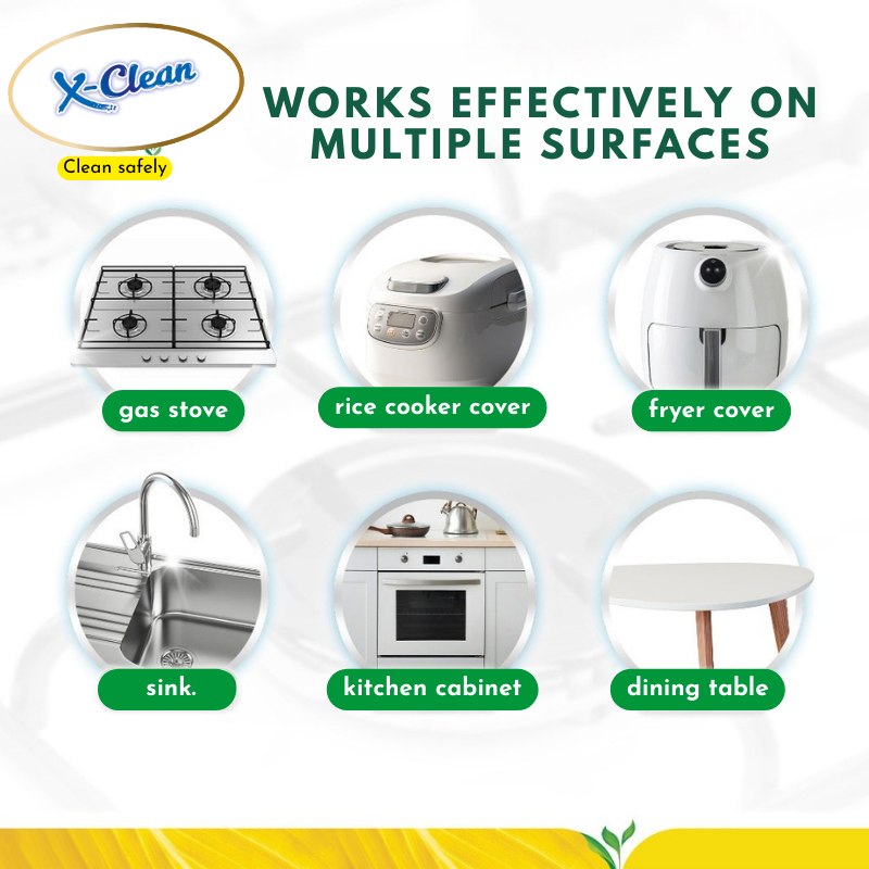 X-Clean Tile Mold Cleaner – Powerful Stain & Mold Remover for Bathroom ...