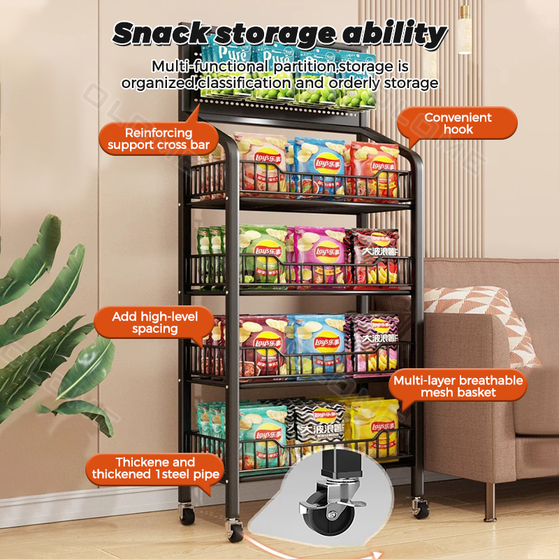 Snack shelves supermarket Snacks Beverage display and storage rack ...