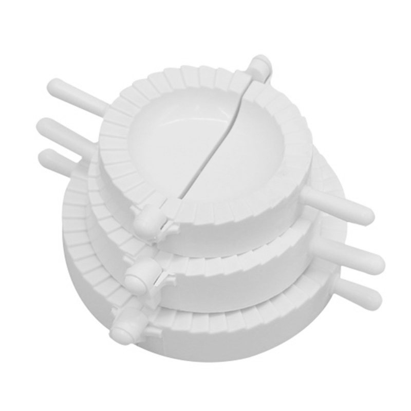 3pcs Dumpling Molder Big Size Dumpling Oil Molds 7/8/10cm Plastic ...