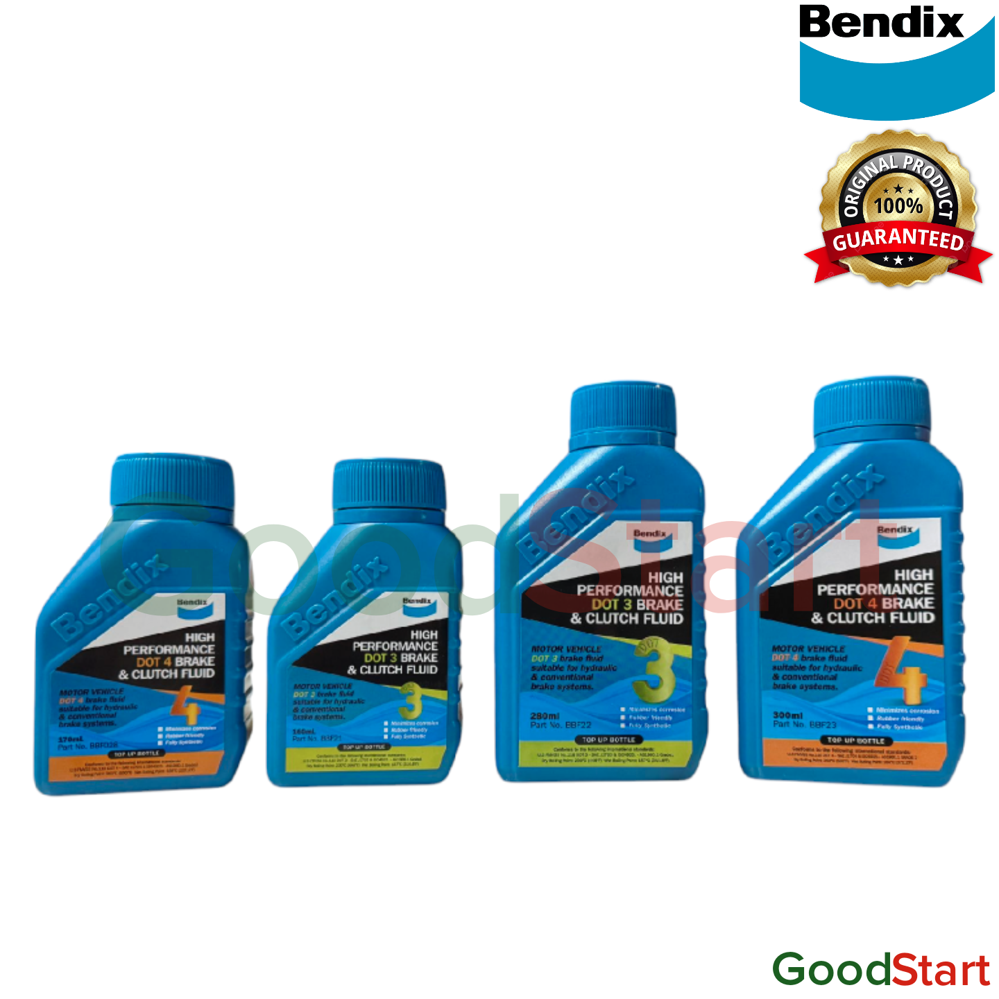 BENDIX BRAKE FLUID DOT 4 HIGH PERFORMANCE (FULLY SYNTHETIC) | Shopee ...