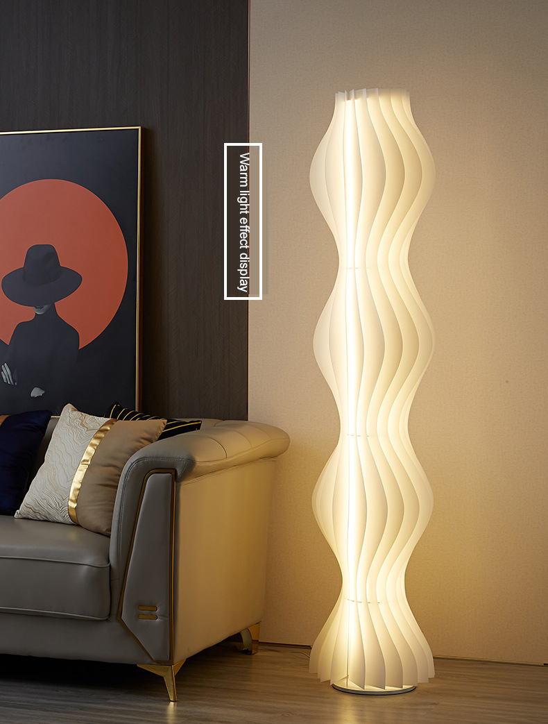 Modemn Nordic style floor lamp LED bedside lampvertical simple corner ...