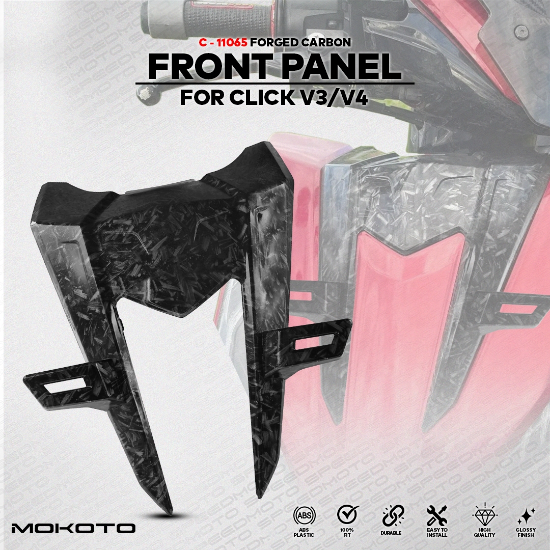 MOKOTO CLICK V3 / V4 FRONT PANEL COVER CARBON / MATTE BLACK / FORGED ...