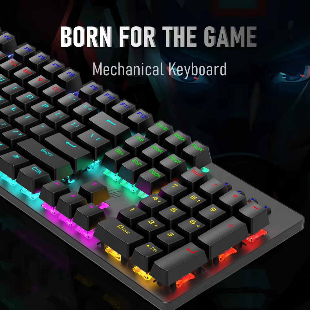 HP GK100F Mechanical Gaming keyboard Hybrid backlight 104 keys 60 ...