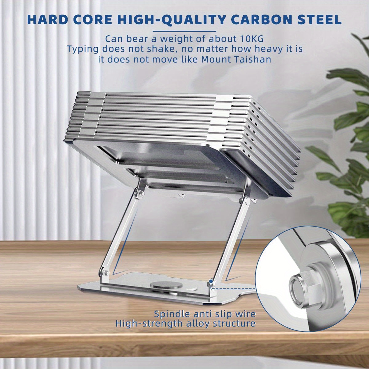 360° Rotatable Laptop Stand Adjustable Foldable Notebook Holder Desk ...