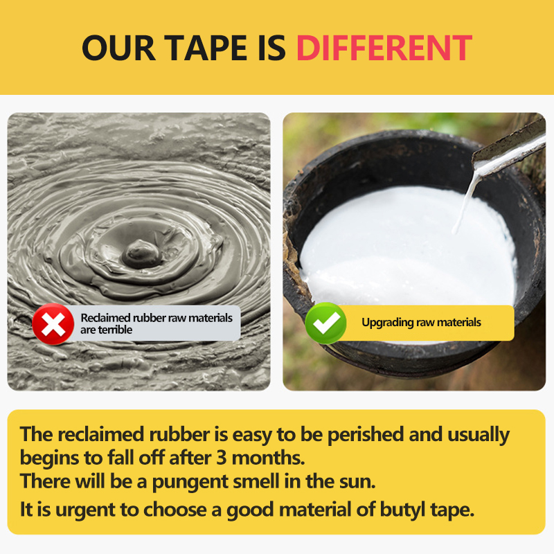 Aluminum Foil Butyl Waterproof Tape For roof leak Roof Sealant Wall ...