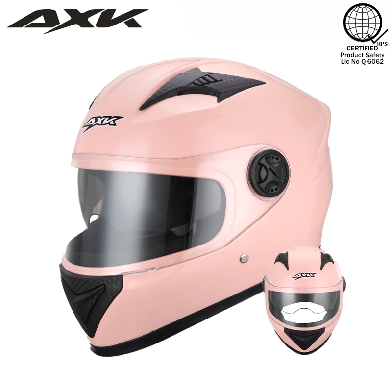 AXK Motorcycle Helmet Full Face Dual Visor 557 Full Series Helmet with ...
