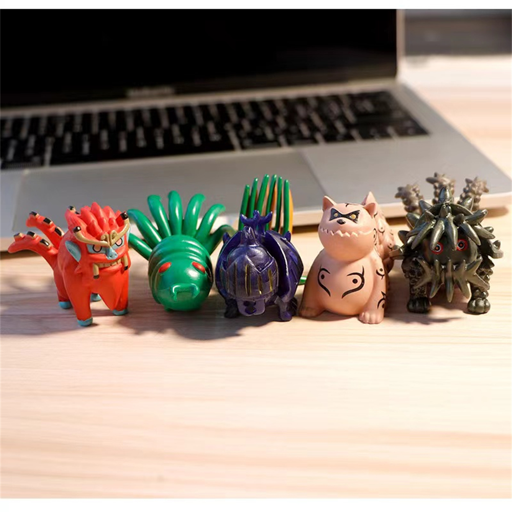 11PCS Naruto Akatsuki chib,Naruto Bijuu Set Sasuke Kakashi Kaara Action ...